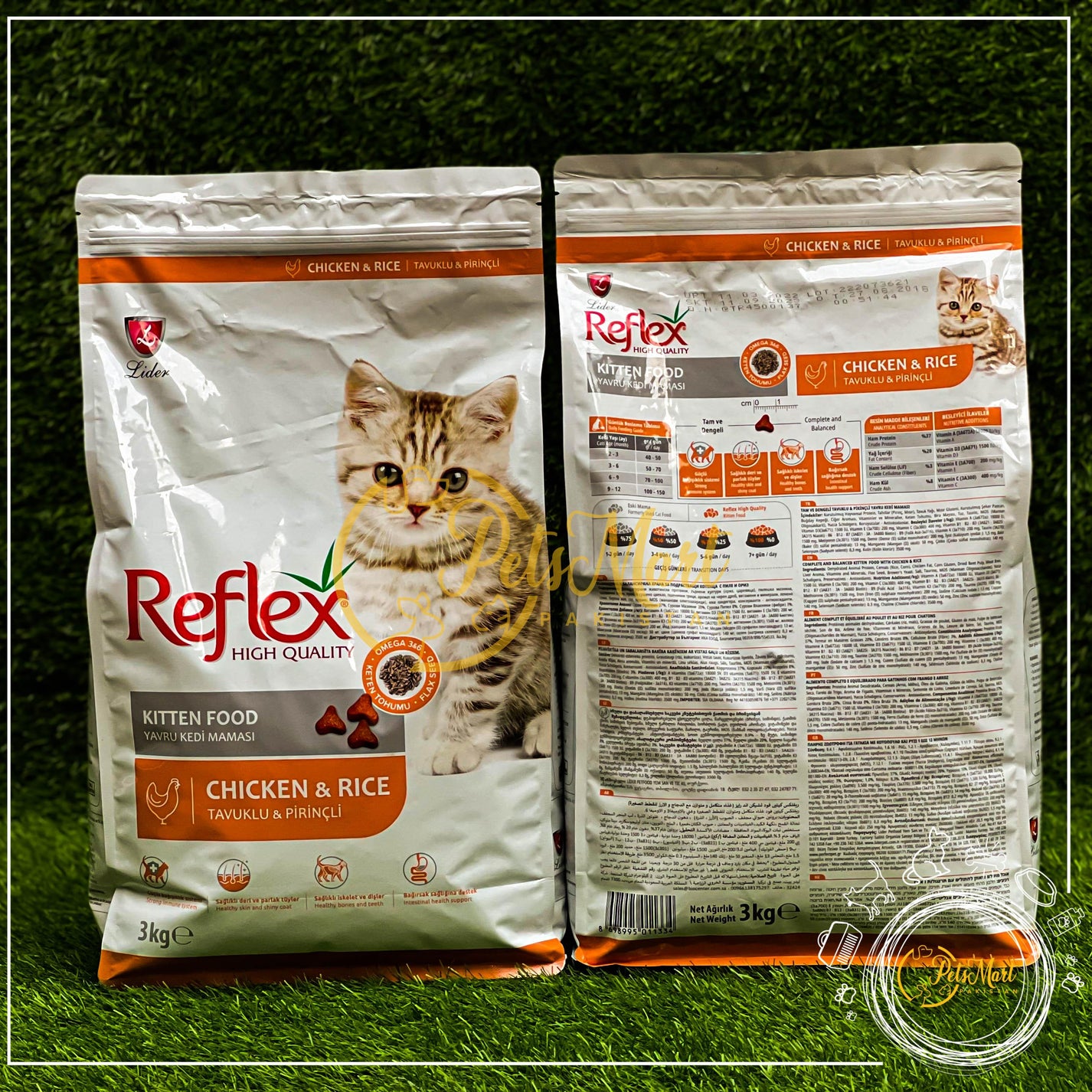 Reflex Kitten Food in Chicken & Rice in Three Packing Sizes